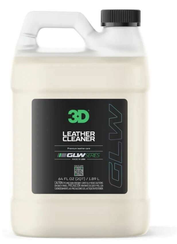 3D GLW Leather Cleaner Очиститель кожи, 1.89л.