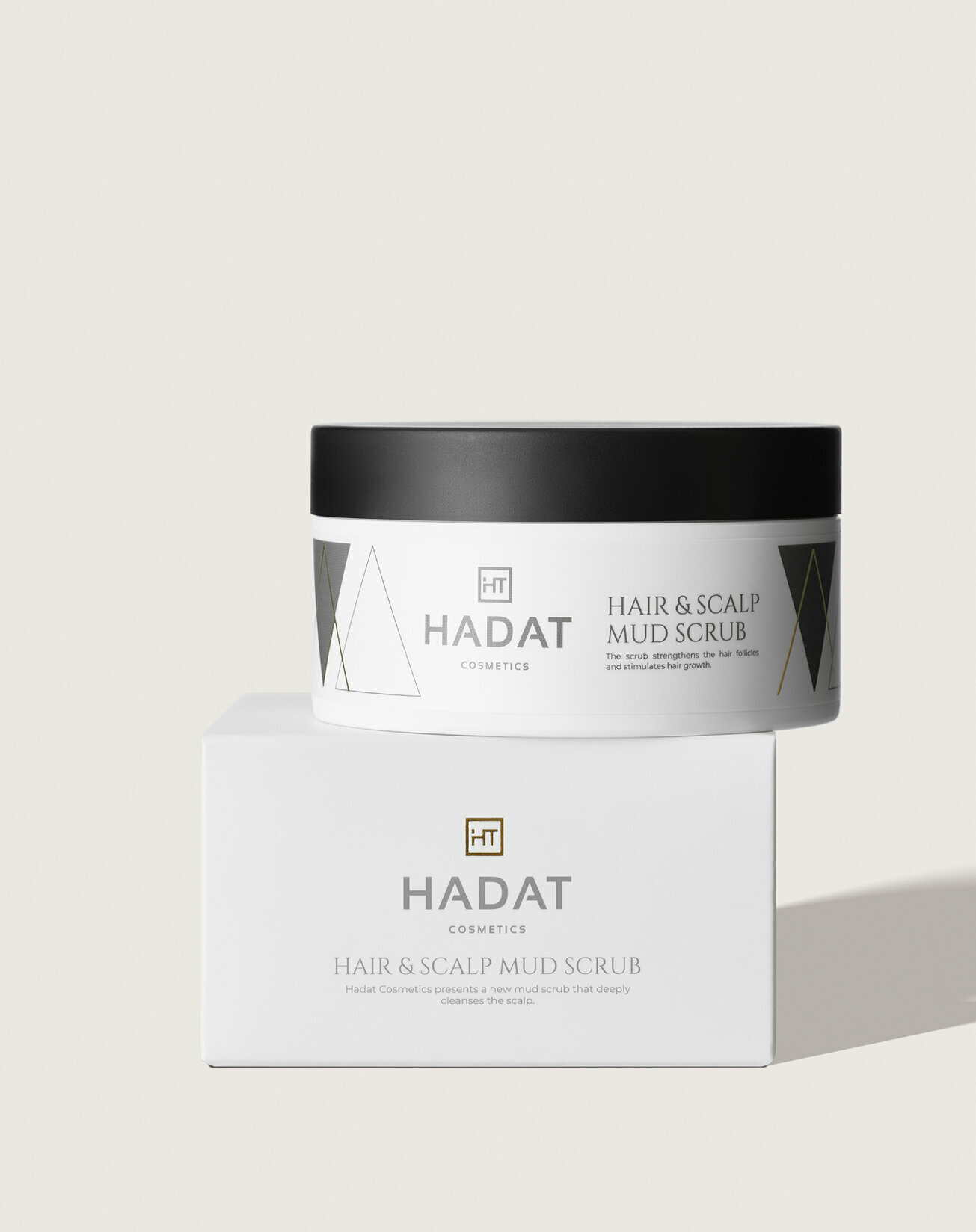 HADAT COSMETICS Скраб Очищающий для Волос и Кожи Головы с Морской Солью HAIR & SCALP MUD SCRUB, 300 мл