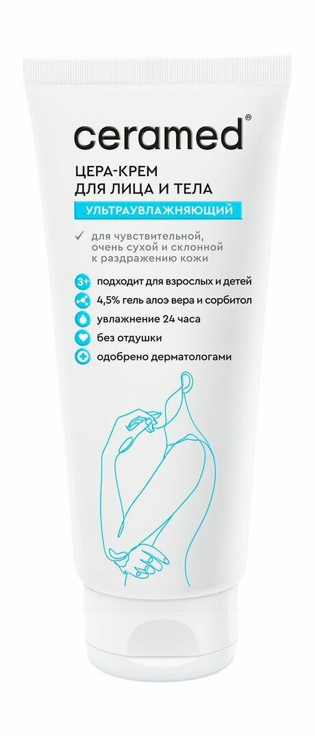 CERAMED Цера-крем для лица и тела ультраувлажняющий, 100 мл