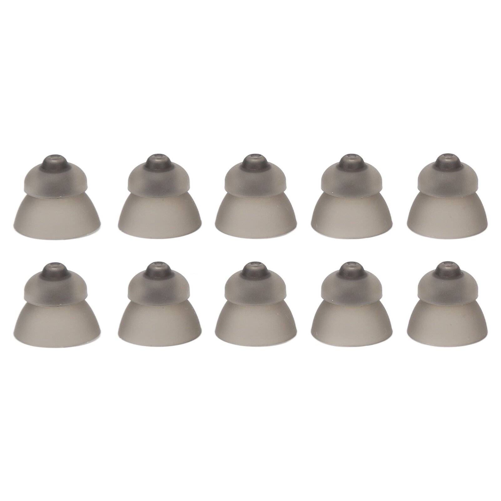 10 шт. двухслойных открытых моющихся силиконовых амбушюр для усилителя звука, черные, для наушников Phonak 11 мм