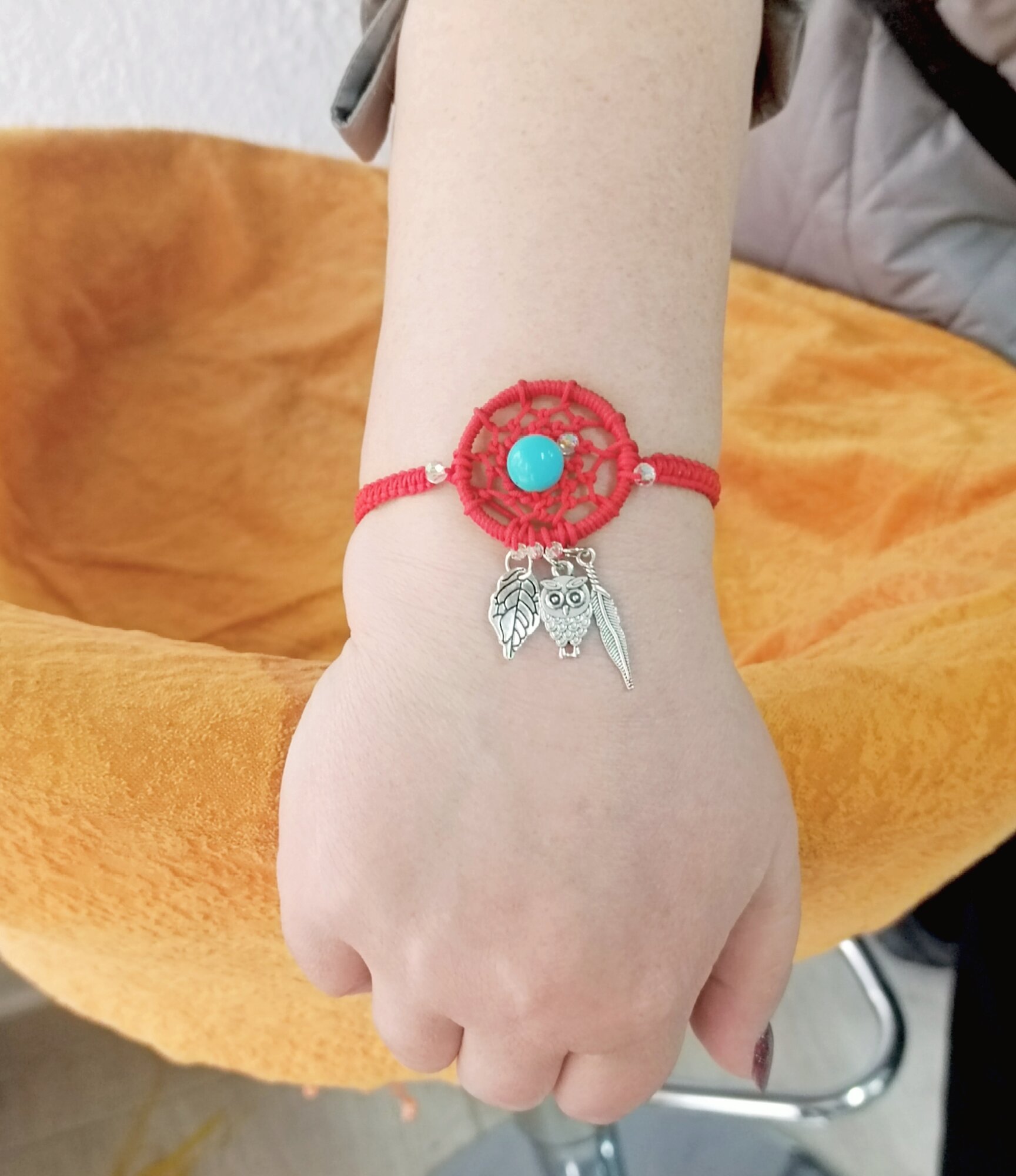 Славянский оберег, плетеный браслет, бирюза