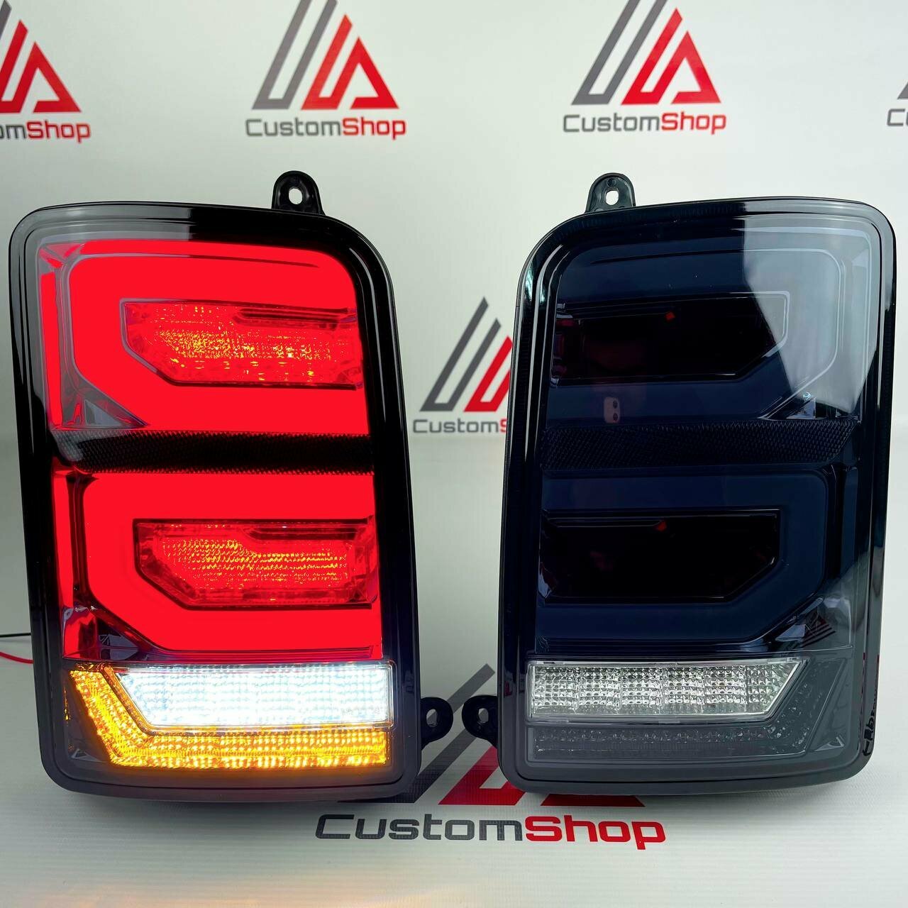 Фонари задние LED в стиле Range Rover Лада Нива, 2121, Niva Тонированные