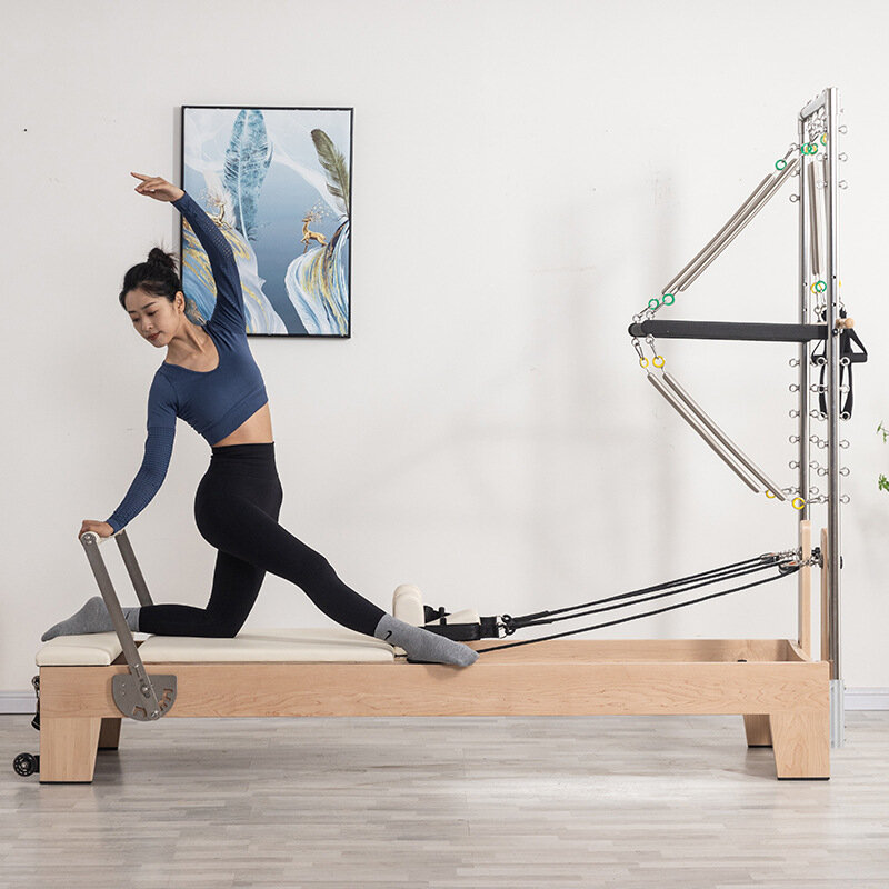 Кровать для пилатеса Pilates Cadillac, из белого клена, устойчивая, с полуподвалом