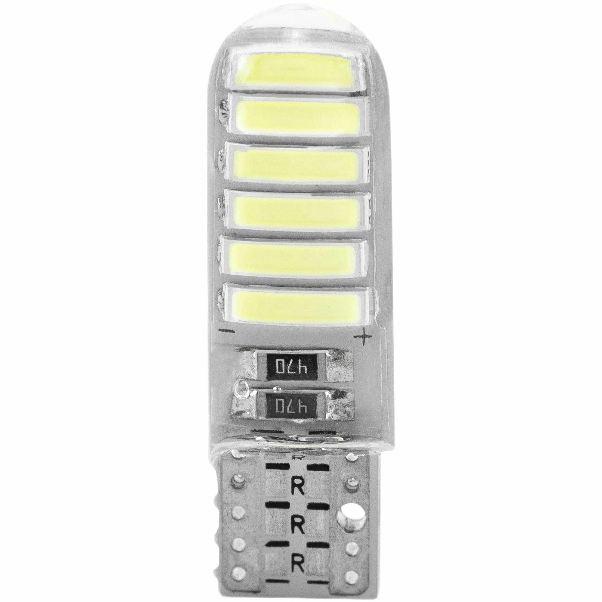 Комплект светодиодных габаритных ламп для автомобиля MYX T10 12SMD 12V цена за 2шт.
