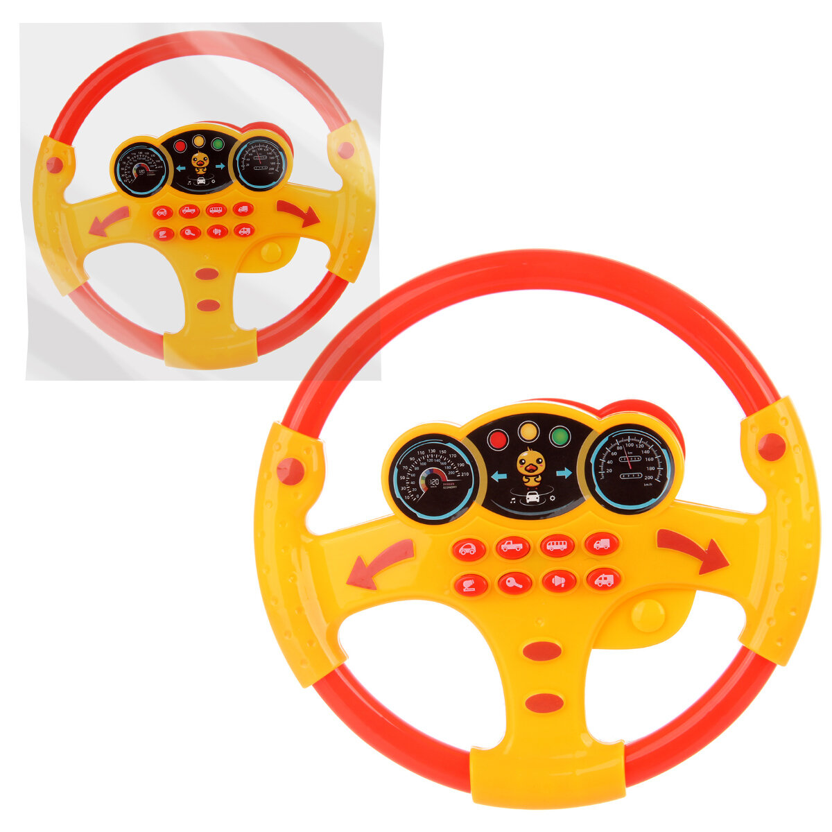 Детская интерактивная игрушка руль со звуком, Veld Co / Руль детский