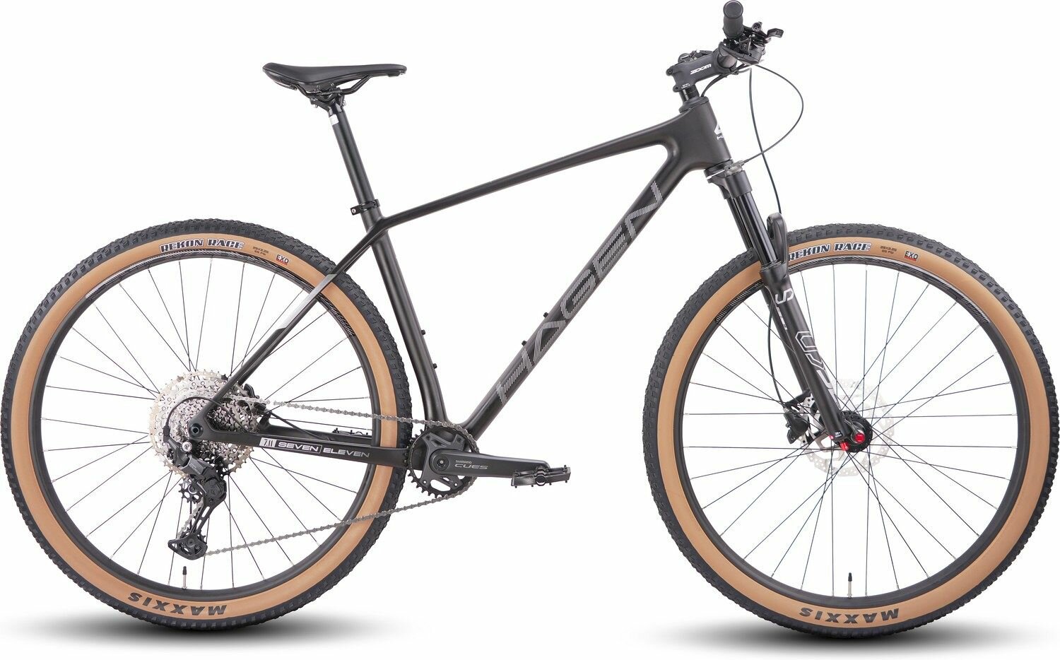 Велосипед горный Hagen 7.11 (2025), 29 M (17), Анодированный черный полумат