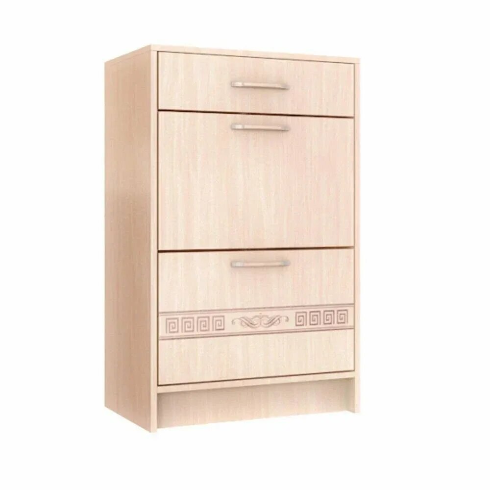 Обувница «Фрегат», 2 отделения, ящик, дуб молочный (600х360х990)