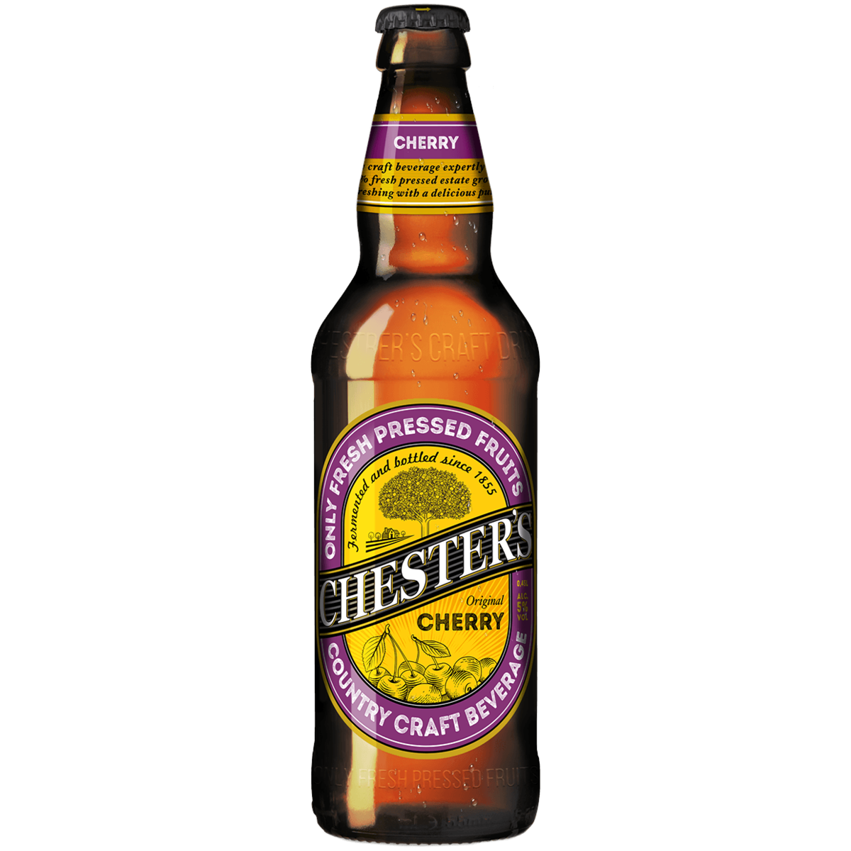 Сидр Chester's Cherry вишневый, полусладкий, 0,45 л, 5%, Россия