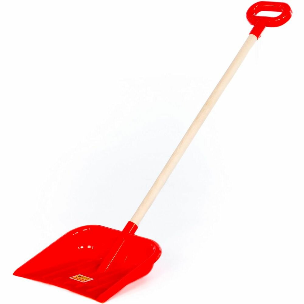 Большая детская лопатка с деревянной ручкой, пластиковая игрушечная мини-лопата для игры в песочнице и снегу, 84 см.