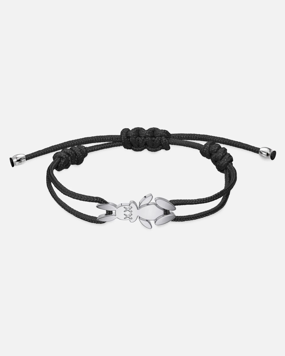 Браслет-нить, серебро, 925 проба, родирование