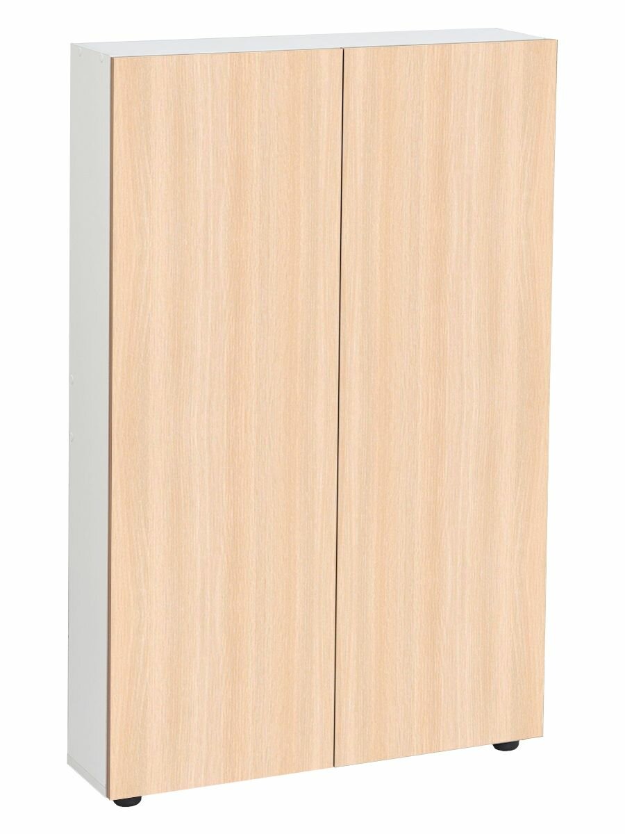 Шкаф узкий Надежда Д-137 дуб молочный (123х80х22)