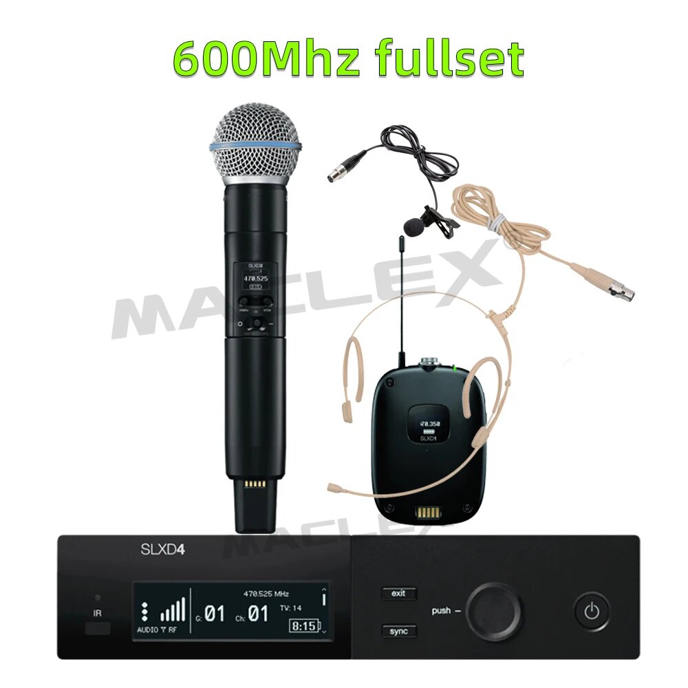 Беспроводная микрофонная система Maclex SLXD 600Mhz fullset