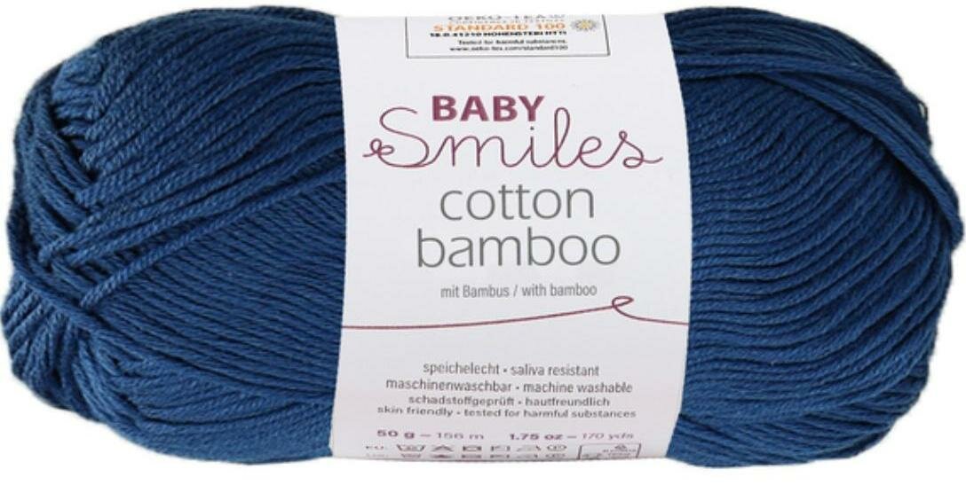 Cotton Bamboo /Коттон Бамбу/ пряжа Schachenmayr Baby Smiles, MEZ, 9807370 (01052, jeans (джинсовый), синий)