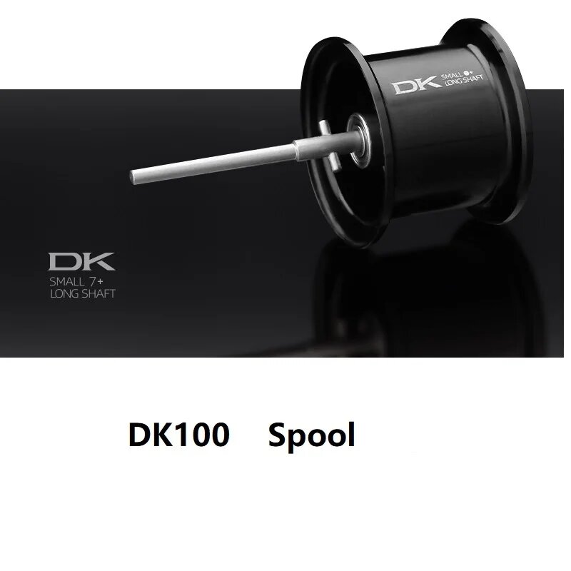 Катушка Umi D100 литая черная 7.5:1 Левая рука, DK150 Spool