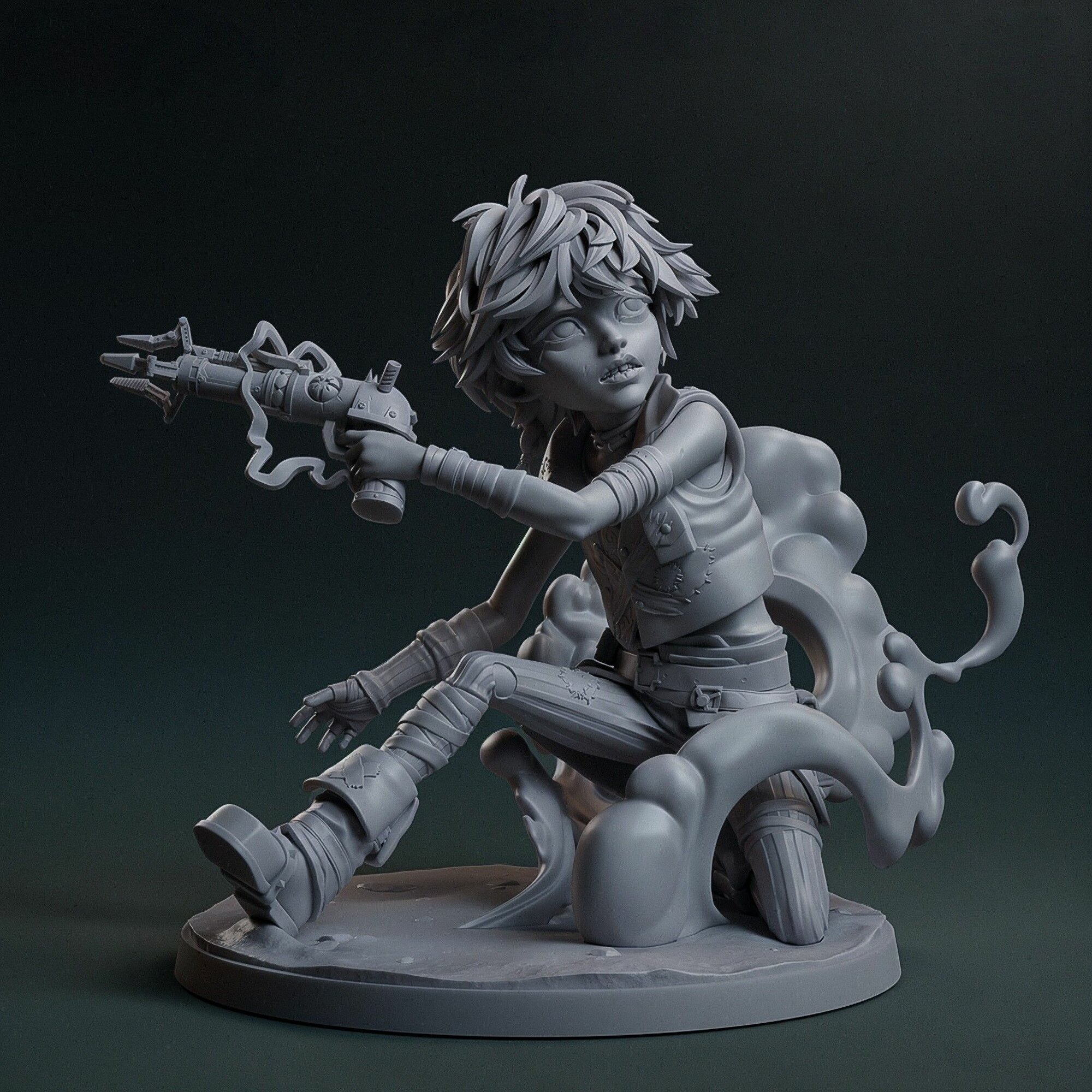 Фигурка под покраску Isha из Аркейн 102 мм