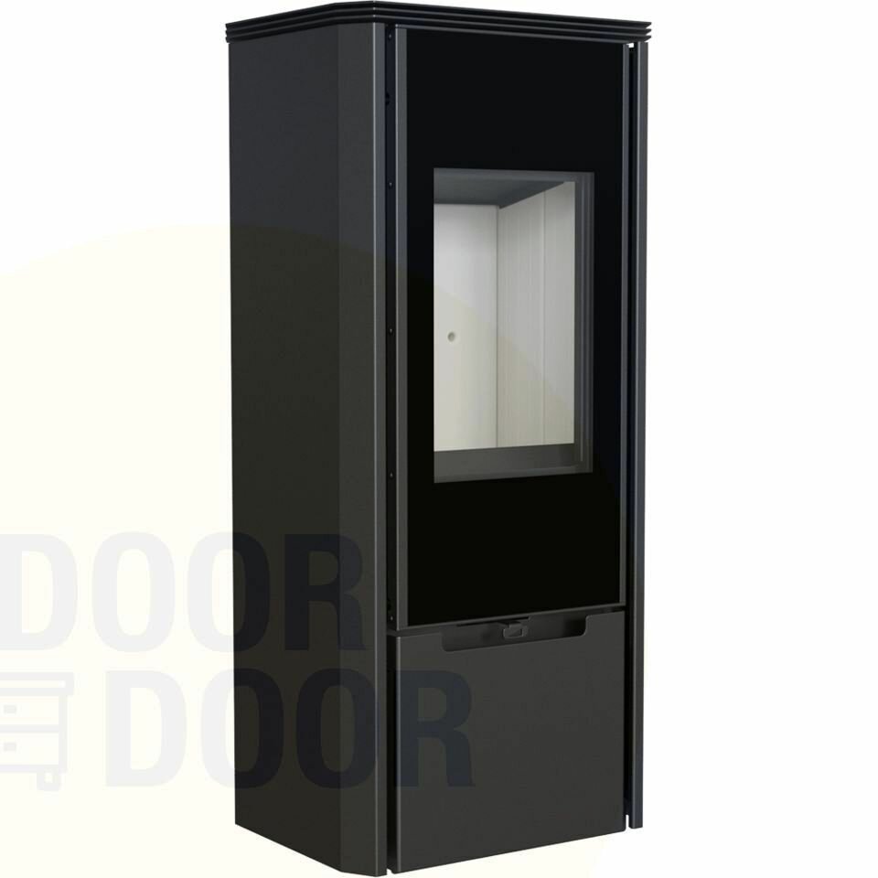 Печь-камин Kratki KOZA-ENYO, Сталь, черный, 50х113х40 см.