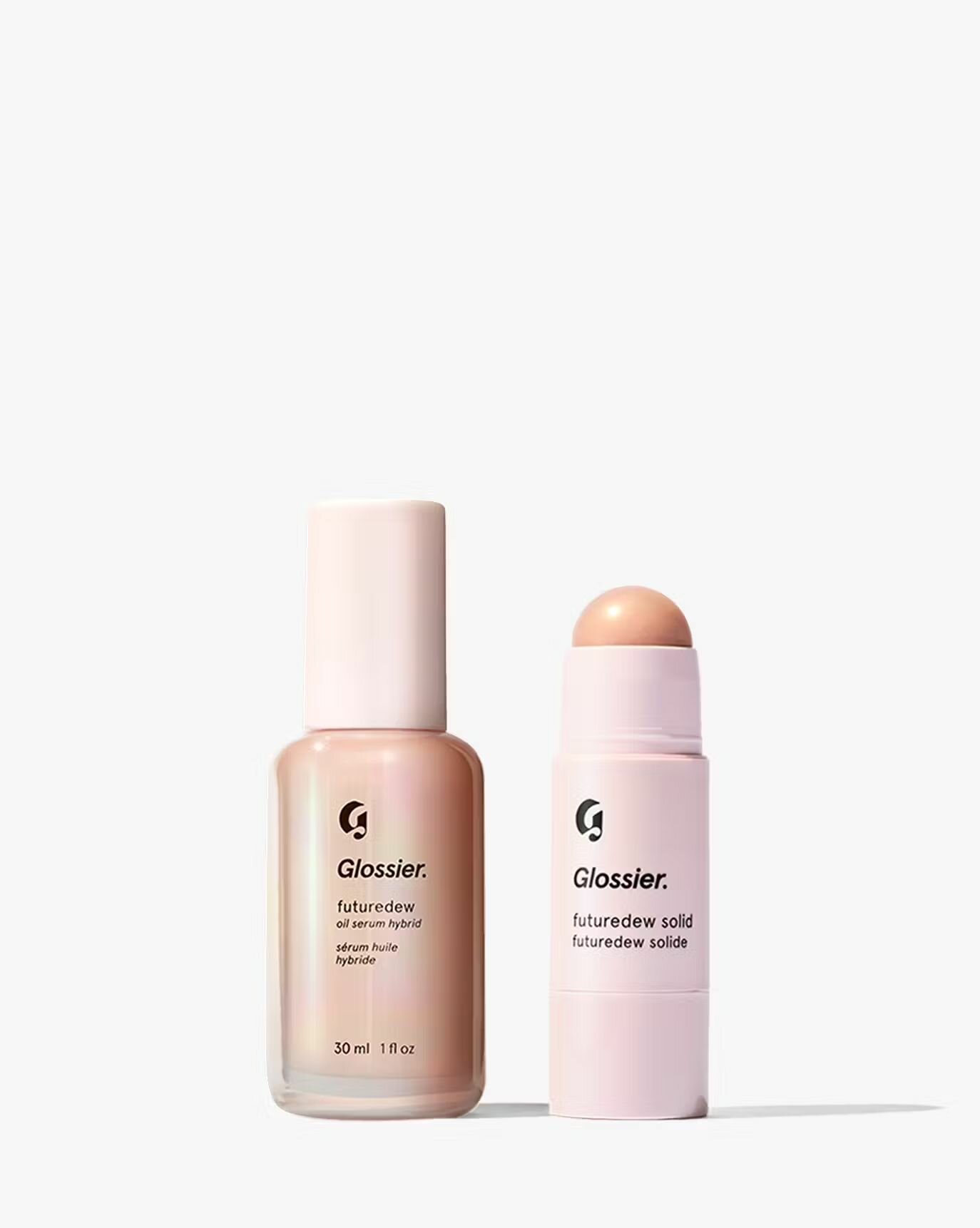 Glossier Набор для сияния сыворотка + хайлайтер Futuredew Duo, 30 мл + 6 гр
