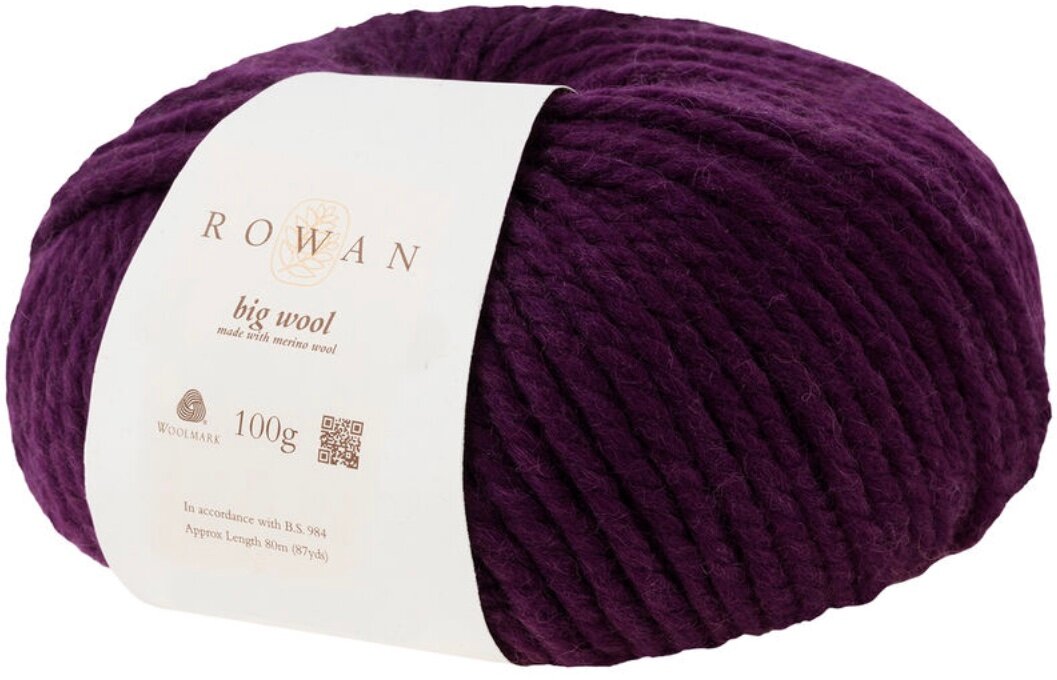 Big Wool /Биг Вул/ пряжа Rowan, Z058000 (025, wild berry (лесная ягода), бордовый)