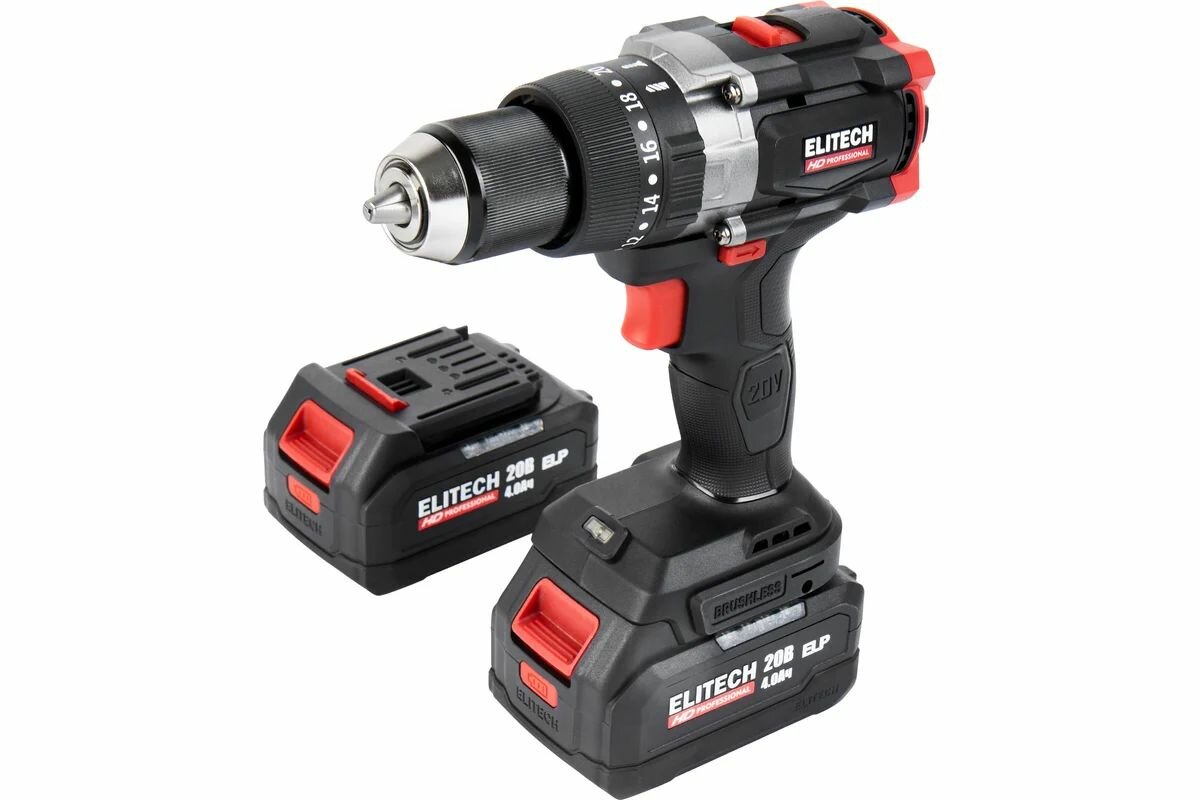 Elitech Дрель аккумуляторная CD 20BL2 (E2201.042.02) HD 205728