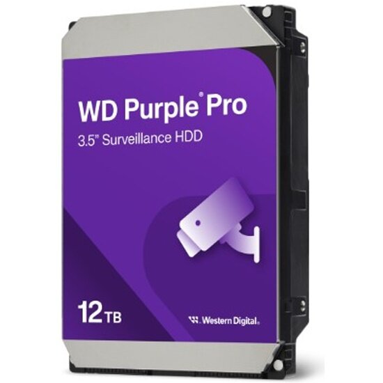 Жесткий диск Western Digital 3.5" WD Purple Pro 12 ТБ, SATA III, 512 Mb, 7200 rpm CMR (WD122PURP)