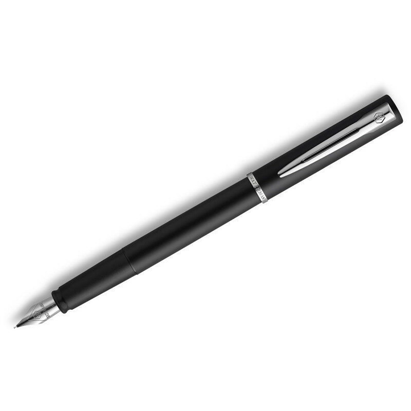 Ручка перьевая Waterman "Allure Black" синяя, 0,8мм, подарочная упаковка, 347073