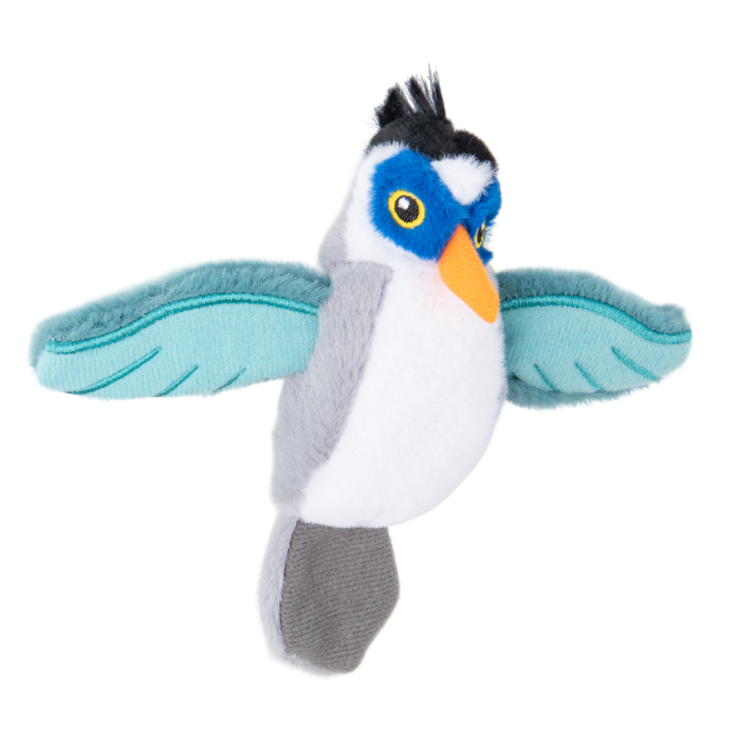 Mr.Kranch Игрушка для кошек Птичка плюшевая с кошачьей мятой 8см серая