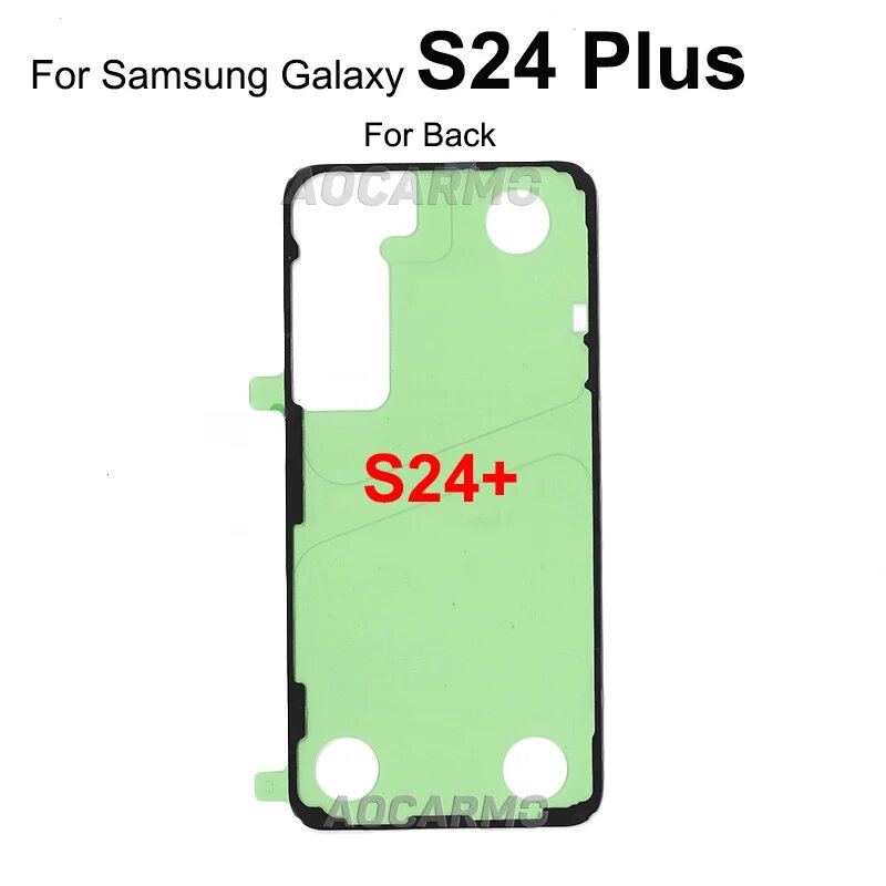 Aocarmo для Samsung Galaxy S24 Ultra Plus S24fe S24+ S24U задняя крышка Зеленый, S24Plus--For Back