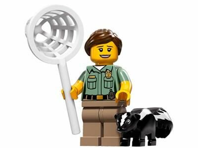 Конструктор LEGO Minifigures Series 15 71011-8 Офицер службы контроля за животными / Animal Control Officer (col235)