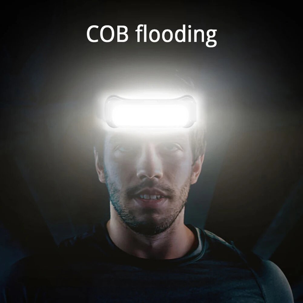 Налобный фонарь LED, 3 шт, перезаряжается от USB — фото 1