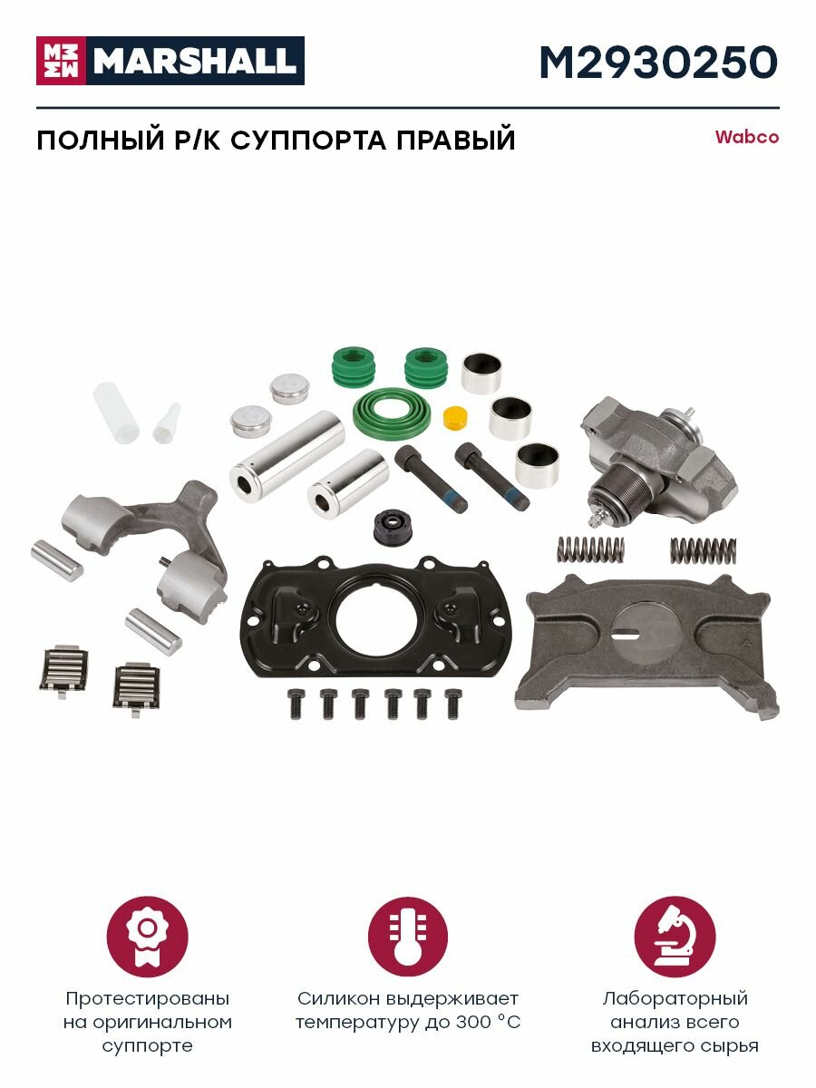 Р/к суппорта (правый) полный комплект WABCO Maxx 22 T