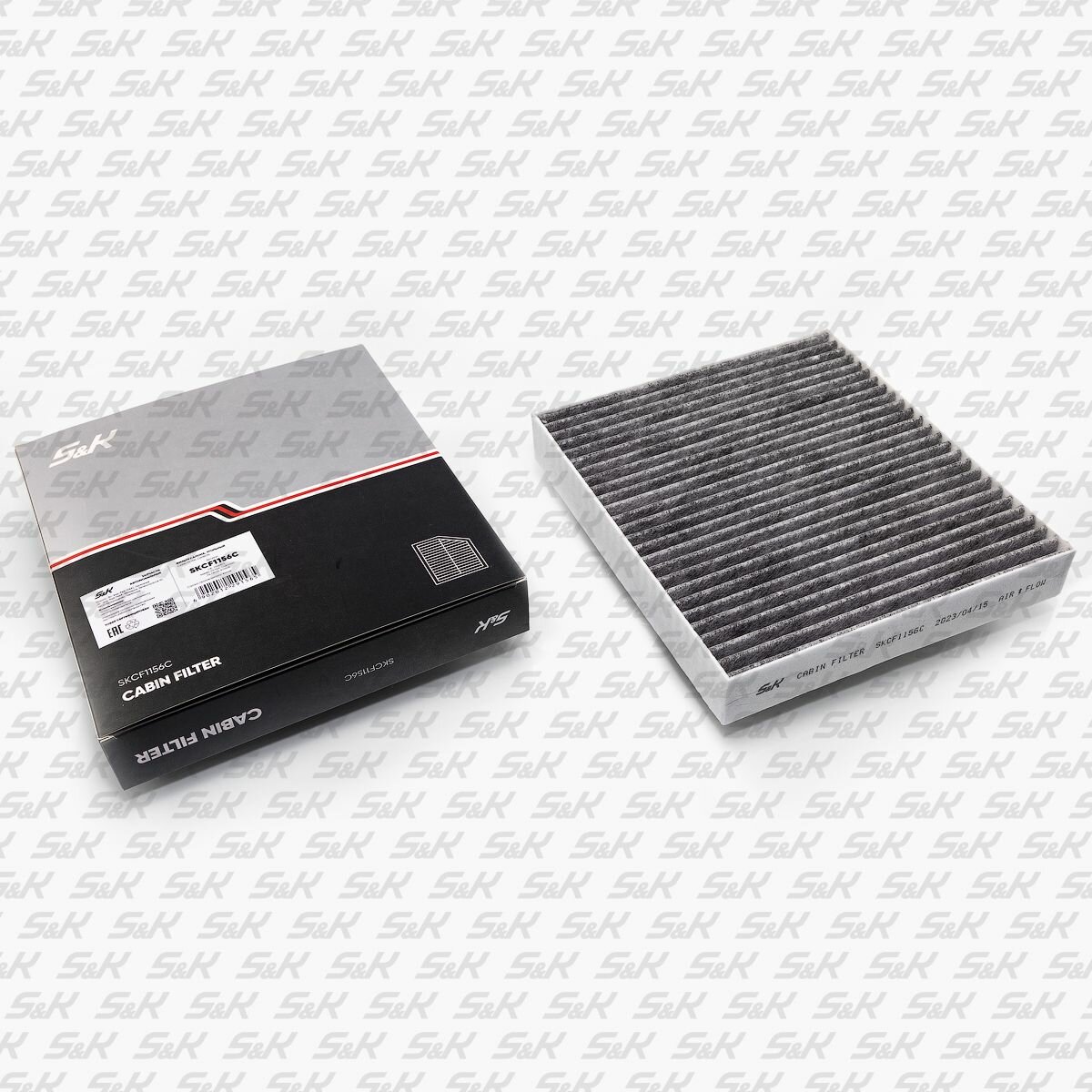 Фильтр салона угольный для Форд Фокус II 2004-, Вольво C30 2006-, S40 2004- Ford Focus Volvo Артикул SKCF1156C производителя S&K