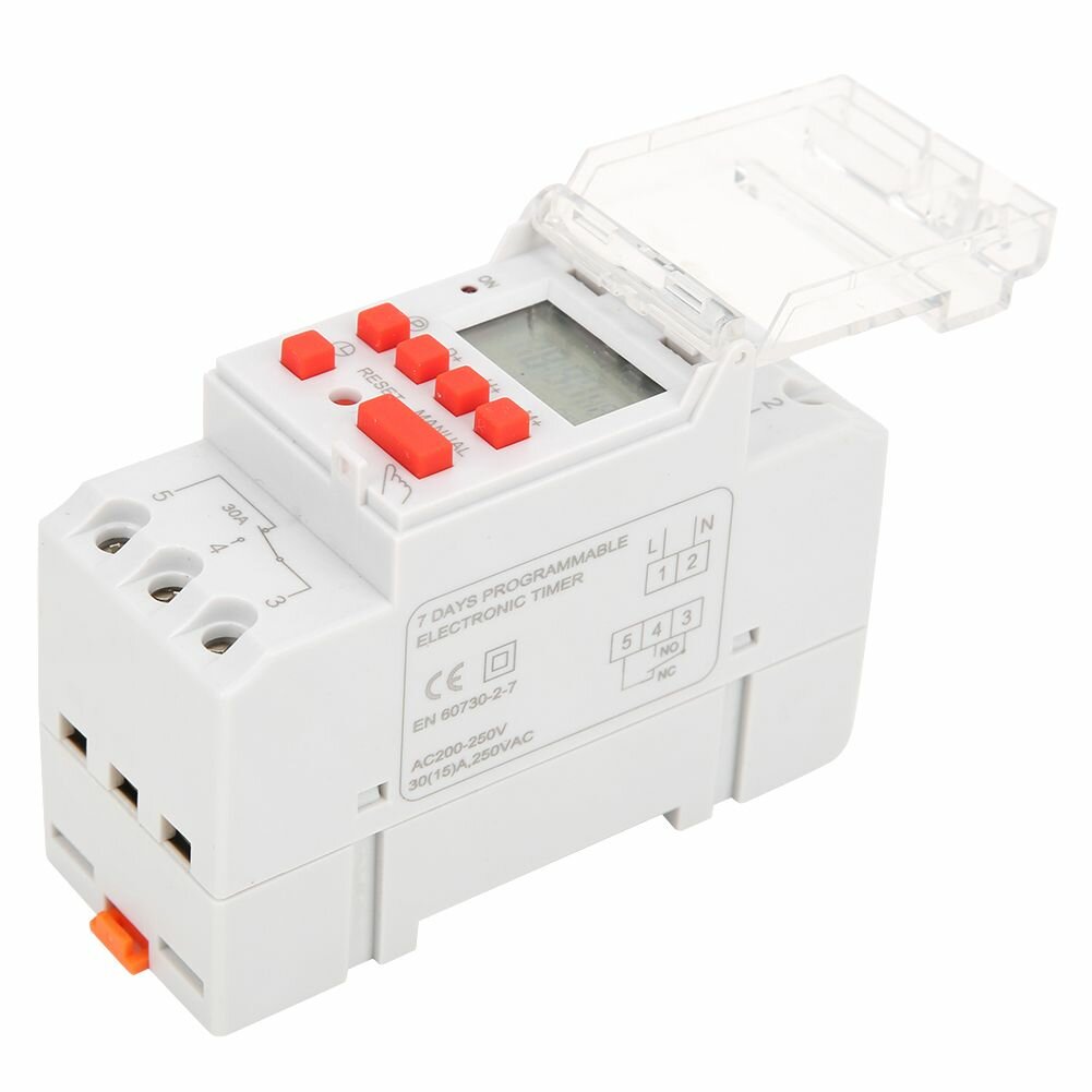 TM919B-2 200-250 В переменного тока, 30 А, ЖК-дисплей, программируемые цифровые таймеры на 7 дней