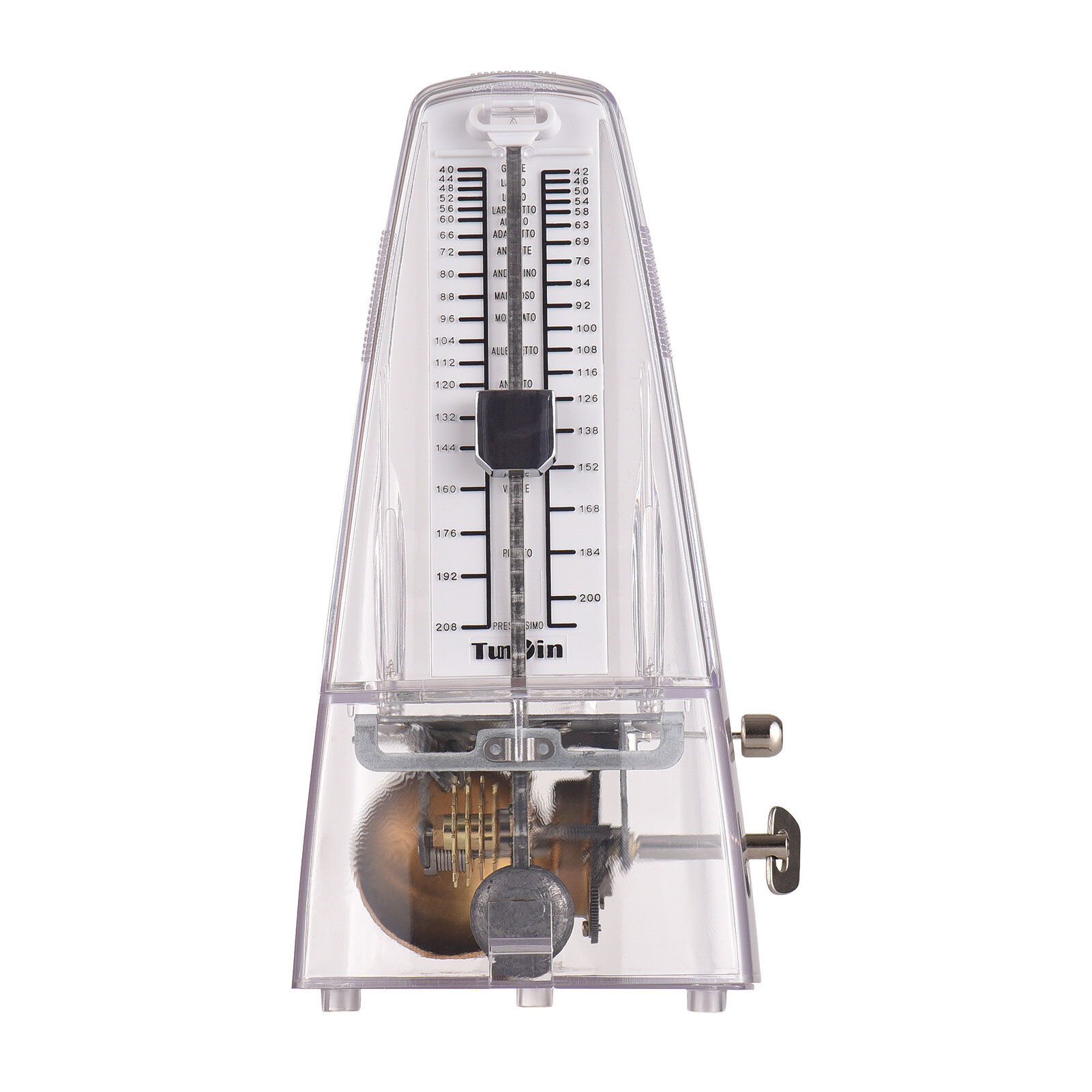 Механический метроном TUNYIN, портативный метроном с регулируемой скоростью ритма, легкий, громкий звук для фортепиано, гитары, барабана, Guzheng, точный механический метроном с ритмом