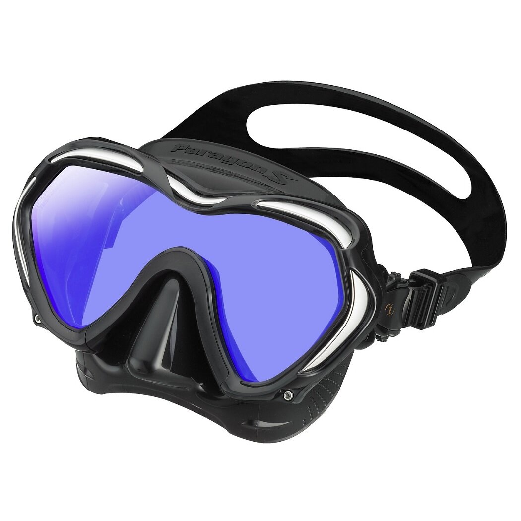Маска для дайвинга TUSA M1007 Paragon S с антибликовым и UV покрытием, черная