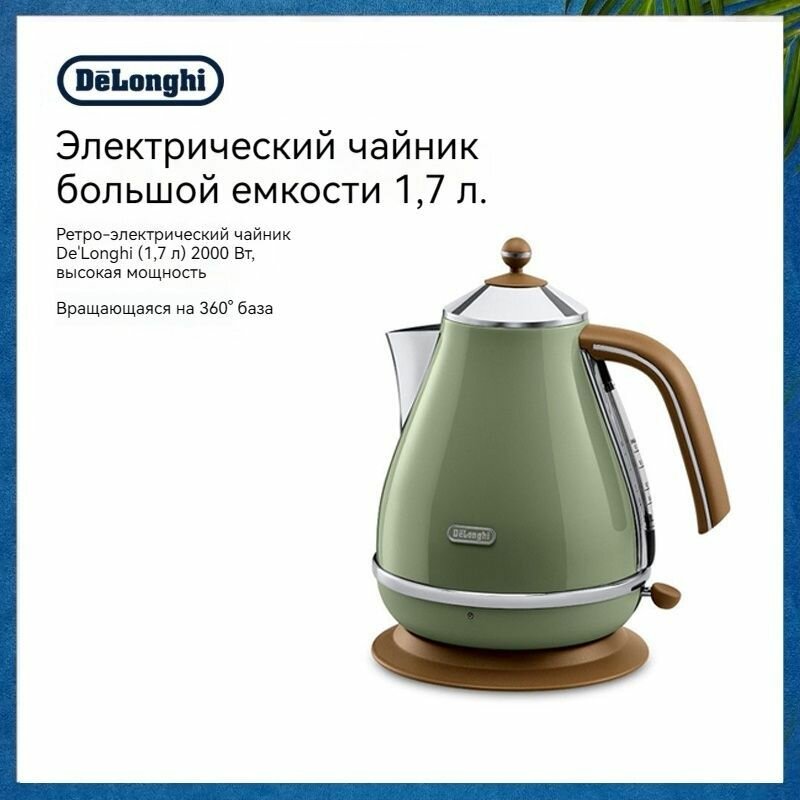 DeLonghi Электрический чайник 1,7 литра