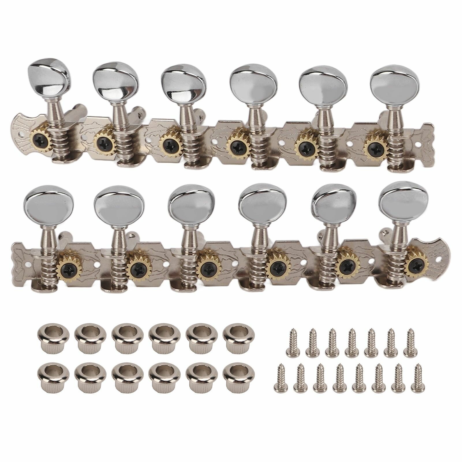 2 металлических гитарных колка с 15 винтами и 12 гнездами, устойчивые к ржавчине колки для акустической гитары
