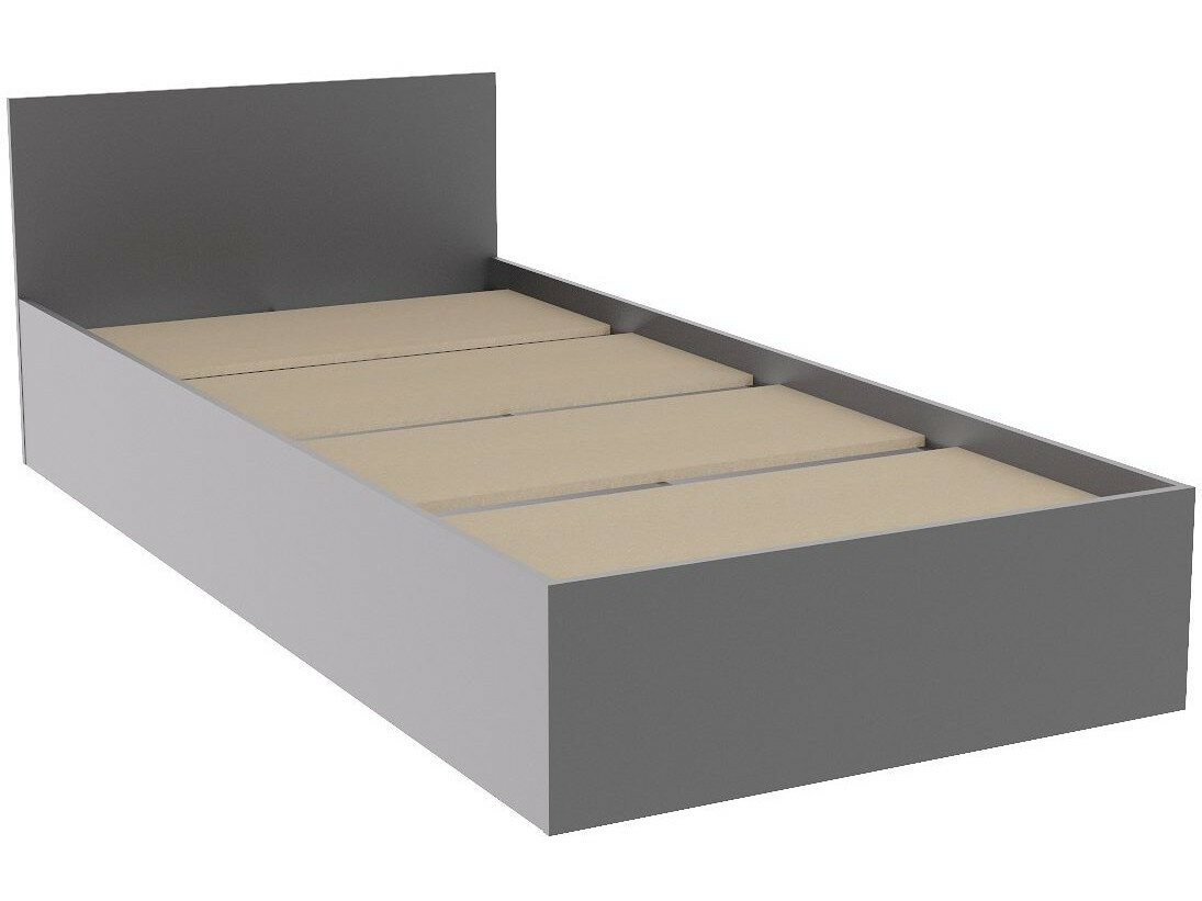 Кровать, в современном стиле, корпус ЛДСП, КРМ 900.1 (МП) Графит