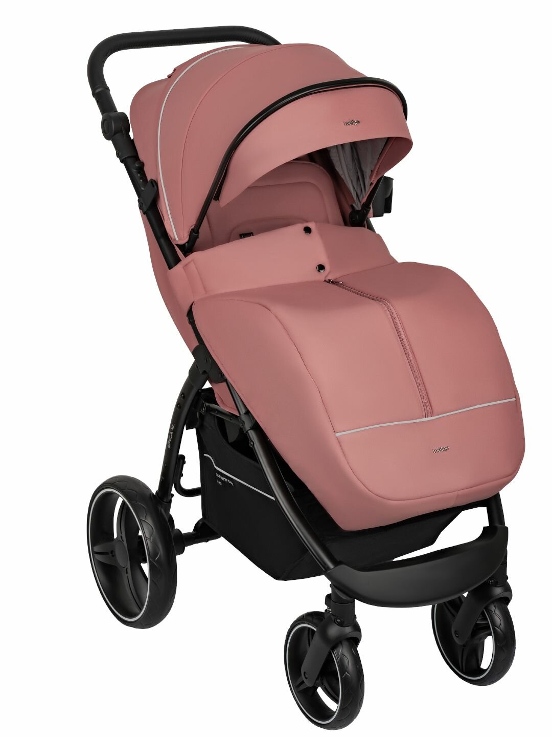 Прогулочная коляска Indigo EPICA XL NEW 2025 (регулируемая ручка) розовый