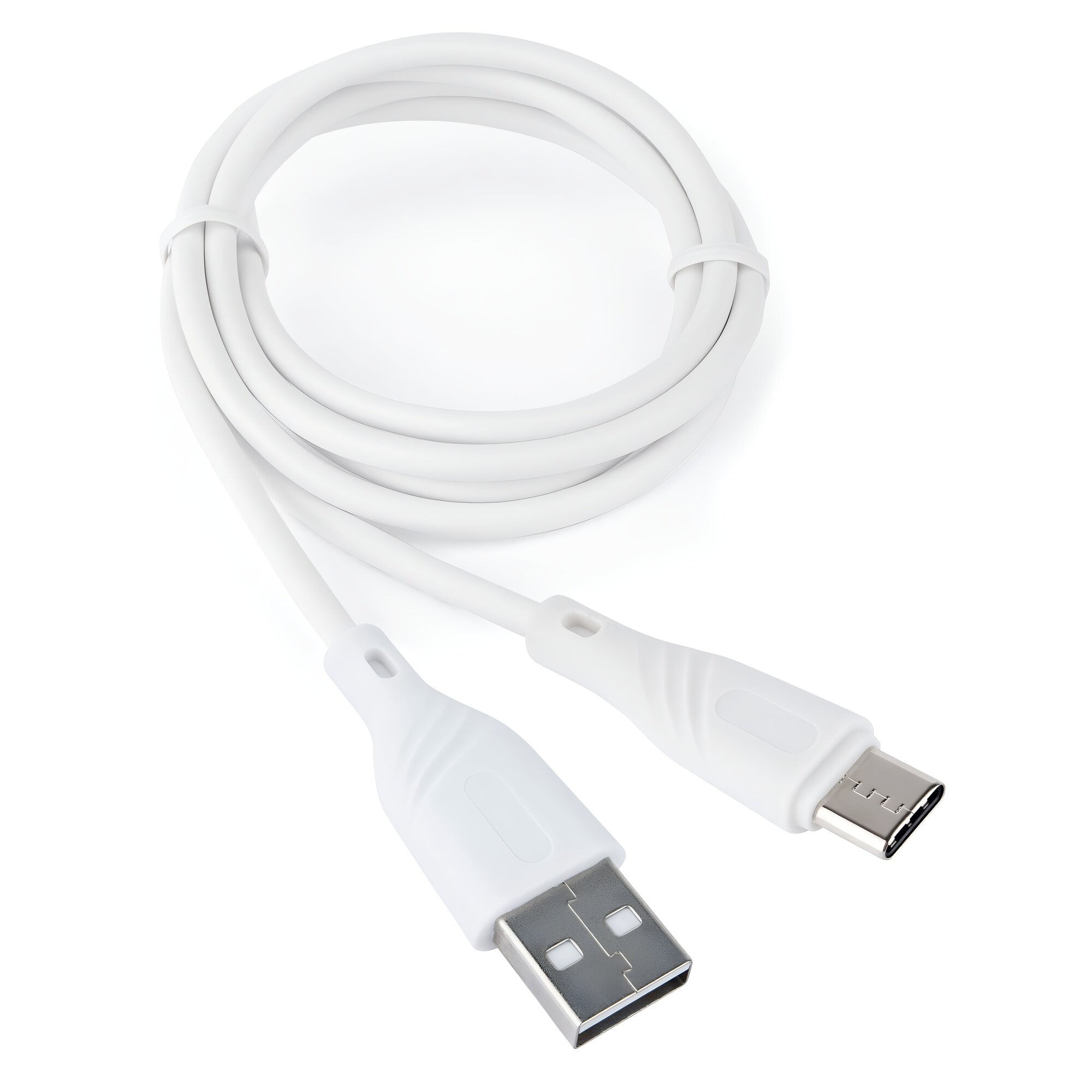 Кабель USB2.0 Cablexpert белый AM/Type-C 3А QC3.0 Mobile1 1м CCB-USB2-AMCMO1-1MW