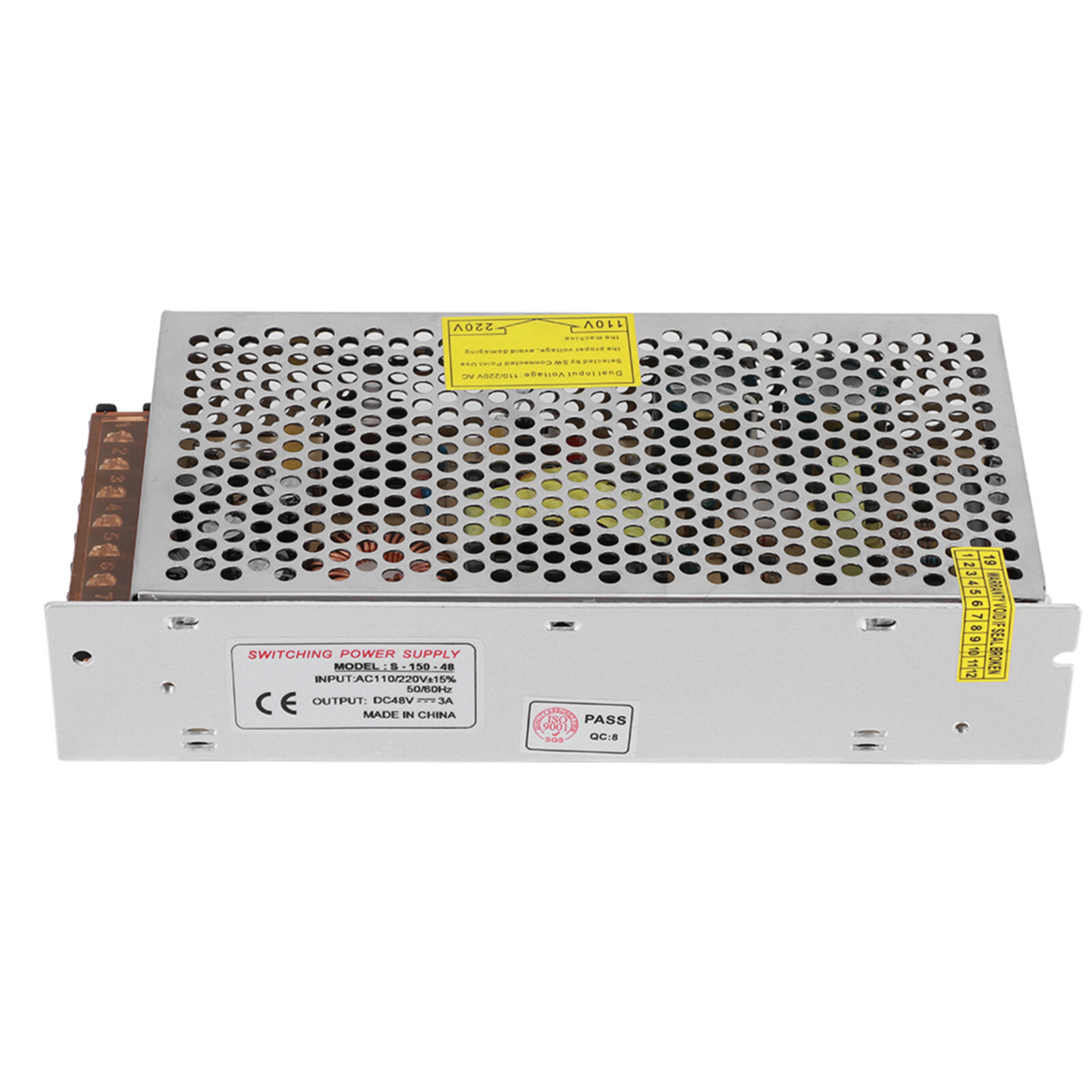 Адаптер питания/драйвер для светодиодной ленты из алюминиевого сплава, 48 В, 3D-принтер S‑150‑48 (48 В/3 А/150 Вт) AC110/220 В ±15%
