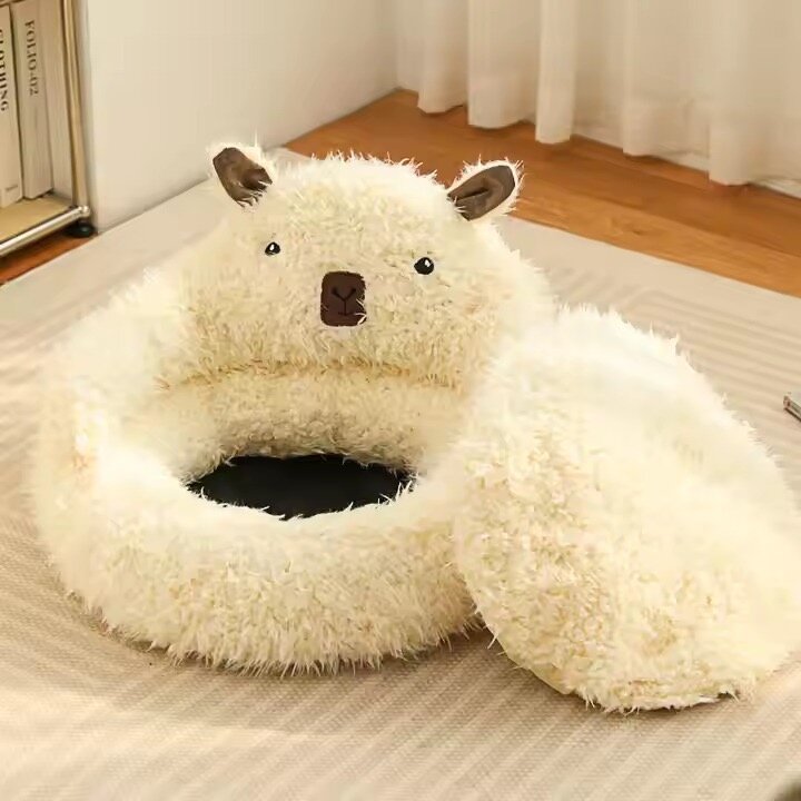 Лежанка-кресло Альпака, для котят и щенков, харьков , морских свинок и кр шиншилл , белая