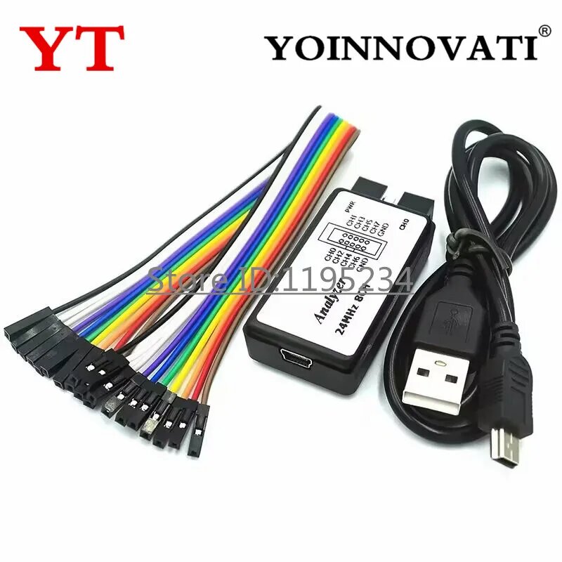 YOINNOVATI USB Логический анализатор 24МГц 8 каналов