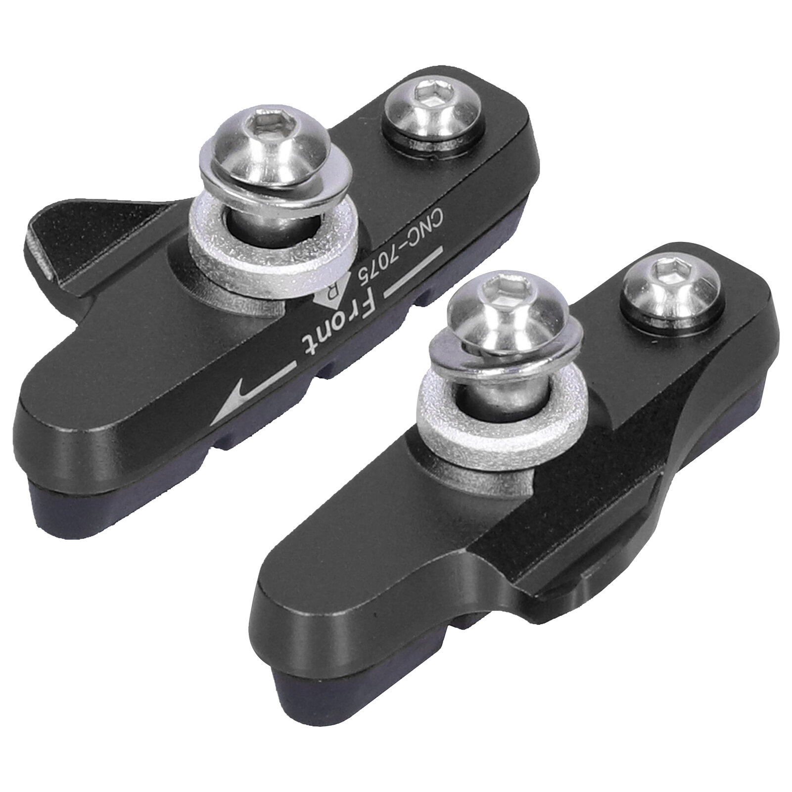 Тормозные колодки ZTTO для шоссейных велосипедов, бесшумные и противоскользящие, резиновые (черные)