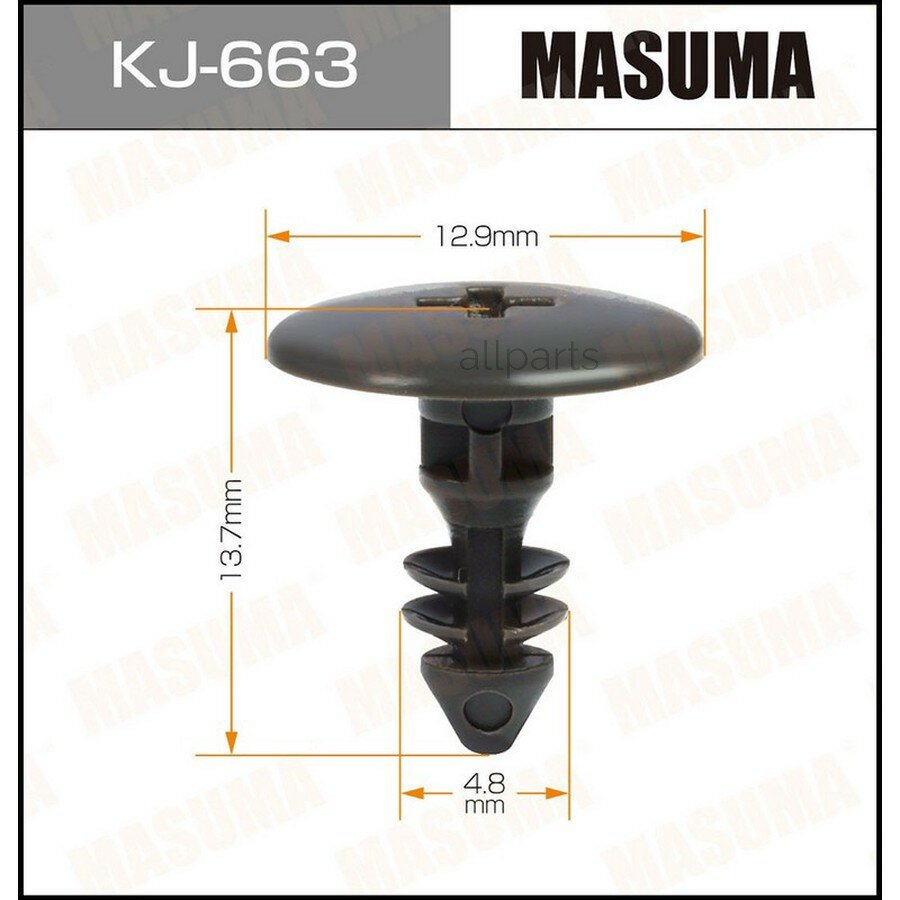 MASUMA KJ663 клипса крепежная 663-KJ