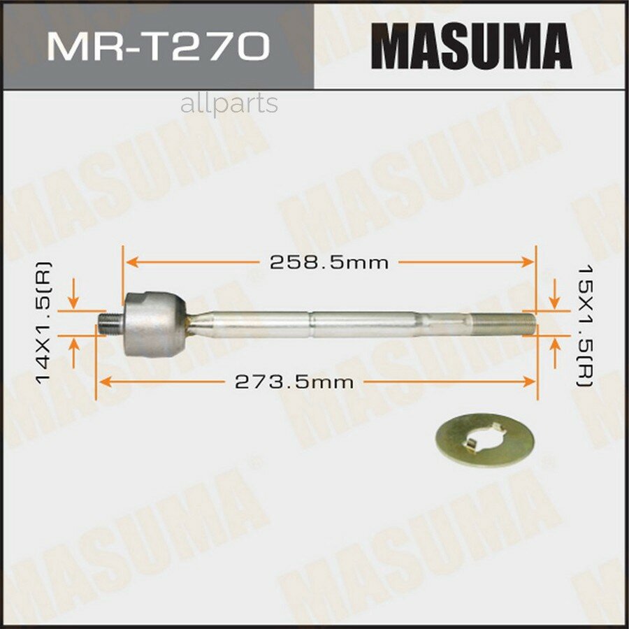 MASUMA MRT270 тяга рулевая п.+л!\ Lexus IS 2.5/2.2D 05>