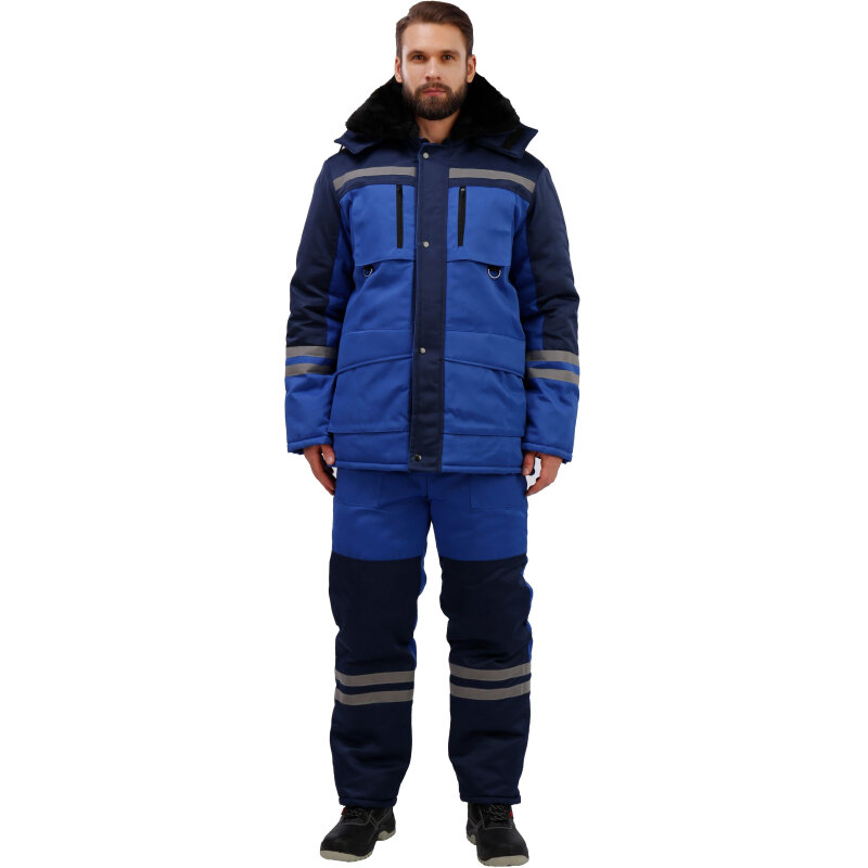 Костюм рабочий зимний муж з03-КПК вас/син (р.68-70) 194-200