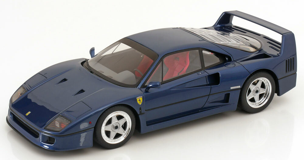 Модель коллекционная GT SPIRIT Ferrari F40 1987 dark blue metallic / феррари Ф40 синий