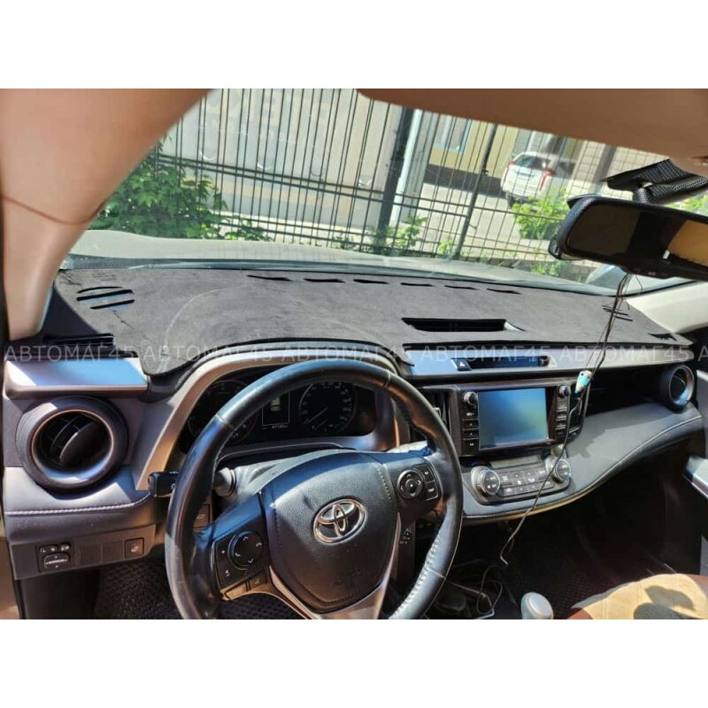 Накидка на панель Toyota RAV4 XA 40 Тойота Рав4 ХА40 2013-2019г алькантара