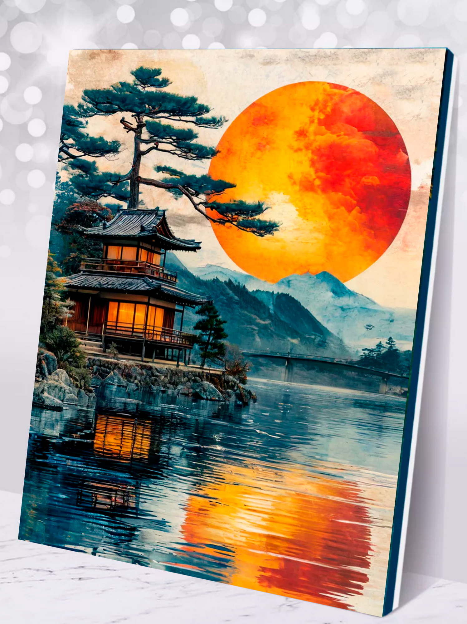 Картина по номерам Япония 40х50 см, хлопковый холст на подрамнике, акрил, Hobby Home