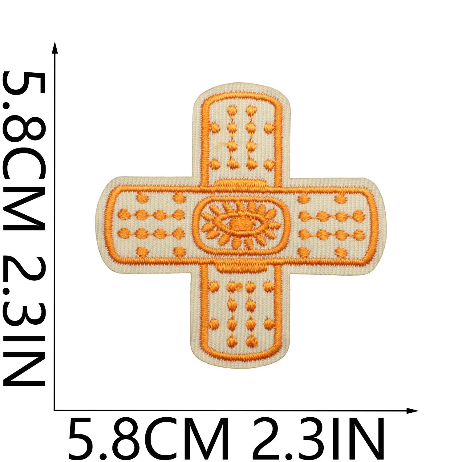 Нашивка медицинская вышитая, 5.8x5.8 см, цвет 9